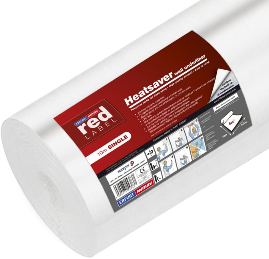 Erfurt Mav Polystyrene Wall Insulation - 2mm x 50cm x 10m - Insulated ...