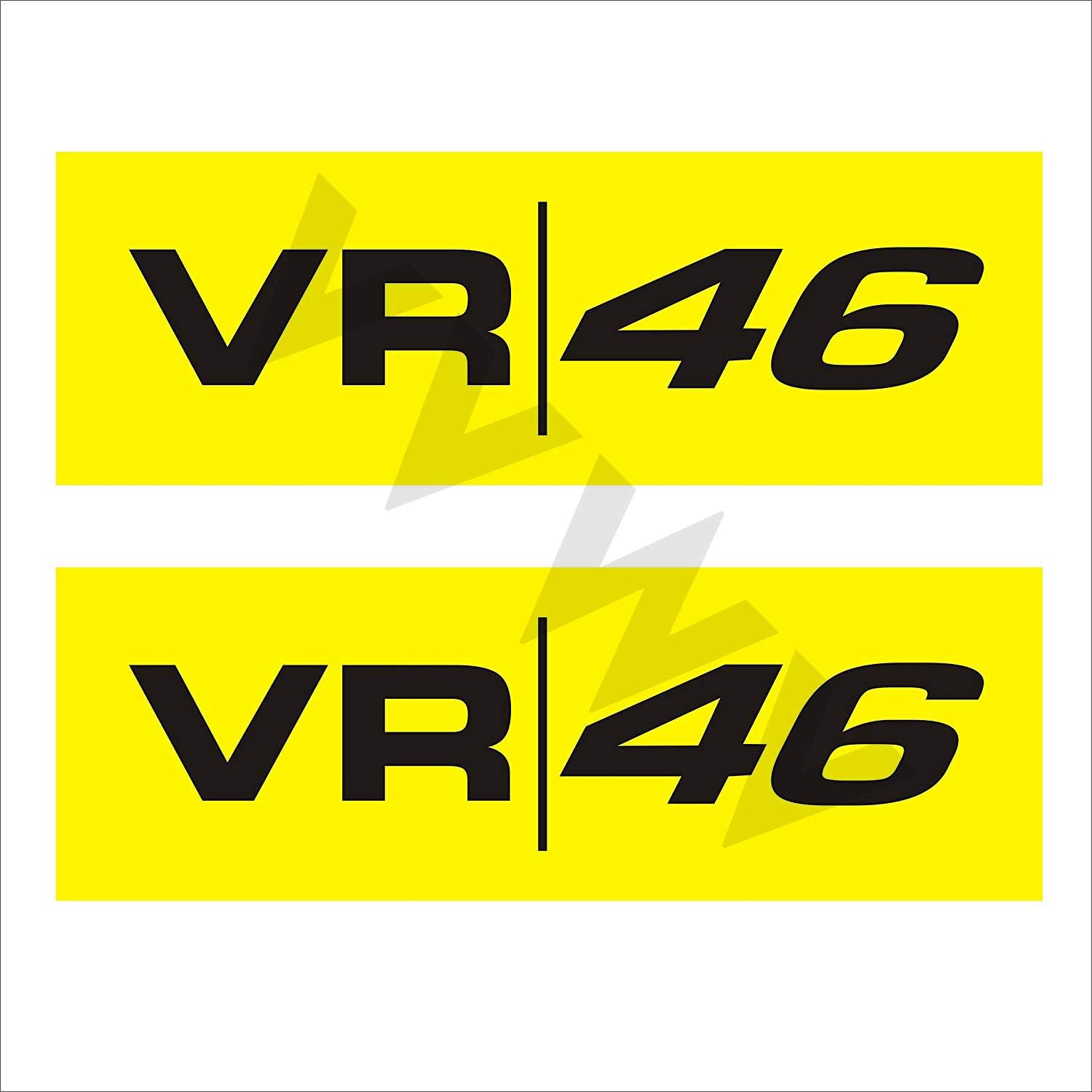 stickerbuy PVC 46 The Doctor Car Bike Helmet Sticker, 0.03 x 5.9 x 3.54 ...