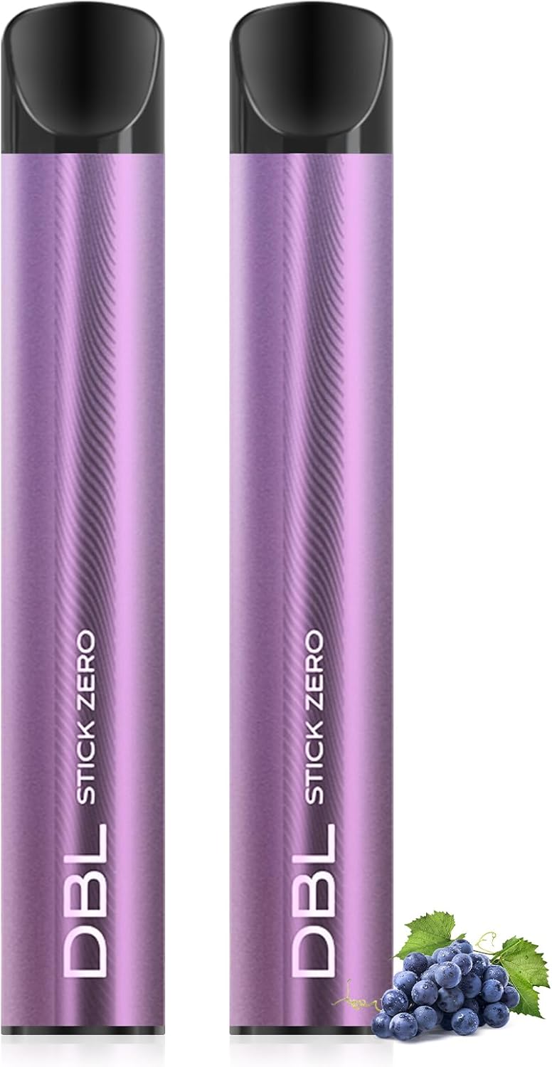 Amazon | DBL 電子タバコ 使い捨て 持ち運び シーシャ ベイプ 2本入り グレープアイス 大容量 VAPE 禁煙パイポ 爆煙 水蒸気タバコ 禁煙サポート ニコチンなし タールなし ...