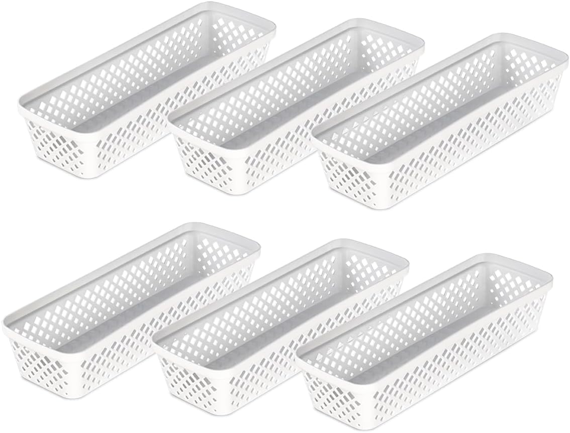 Amazon.com: Glad Plastic Storage Basket Set - Multipurpose Drawer Trays ...
