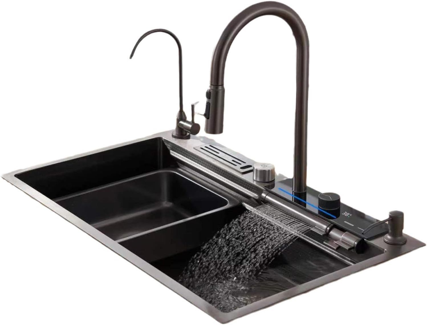 Amazon.com: Ksunun 304 Stainless Steel Kitchen Sinks,Workstation Sink ...
