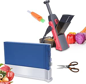 Amazon.com: MASTERTOP Mandoline Food Slicer and Cutting Board Set ...