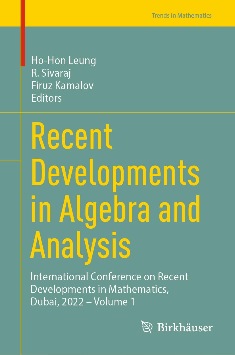 Buy Recent Developments In Algebra And Analysis International 7931