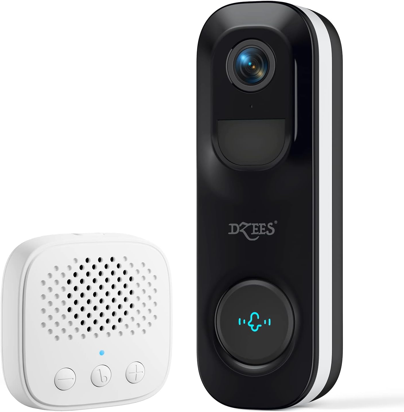 Amazon.com: Dzees Doorbell Camera Wireless, 2K Video Door Bell, WiFi ...