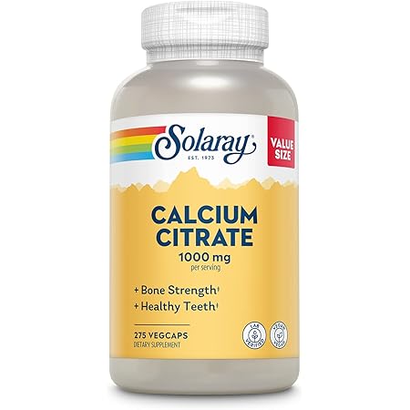 Amazon.com: Solaray Calcium Citrate Capsules, 1000mg, 120 Count ...