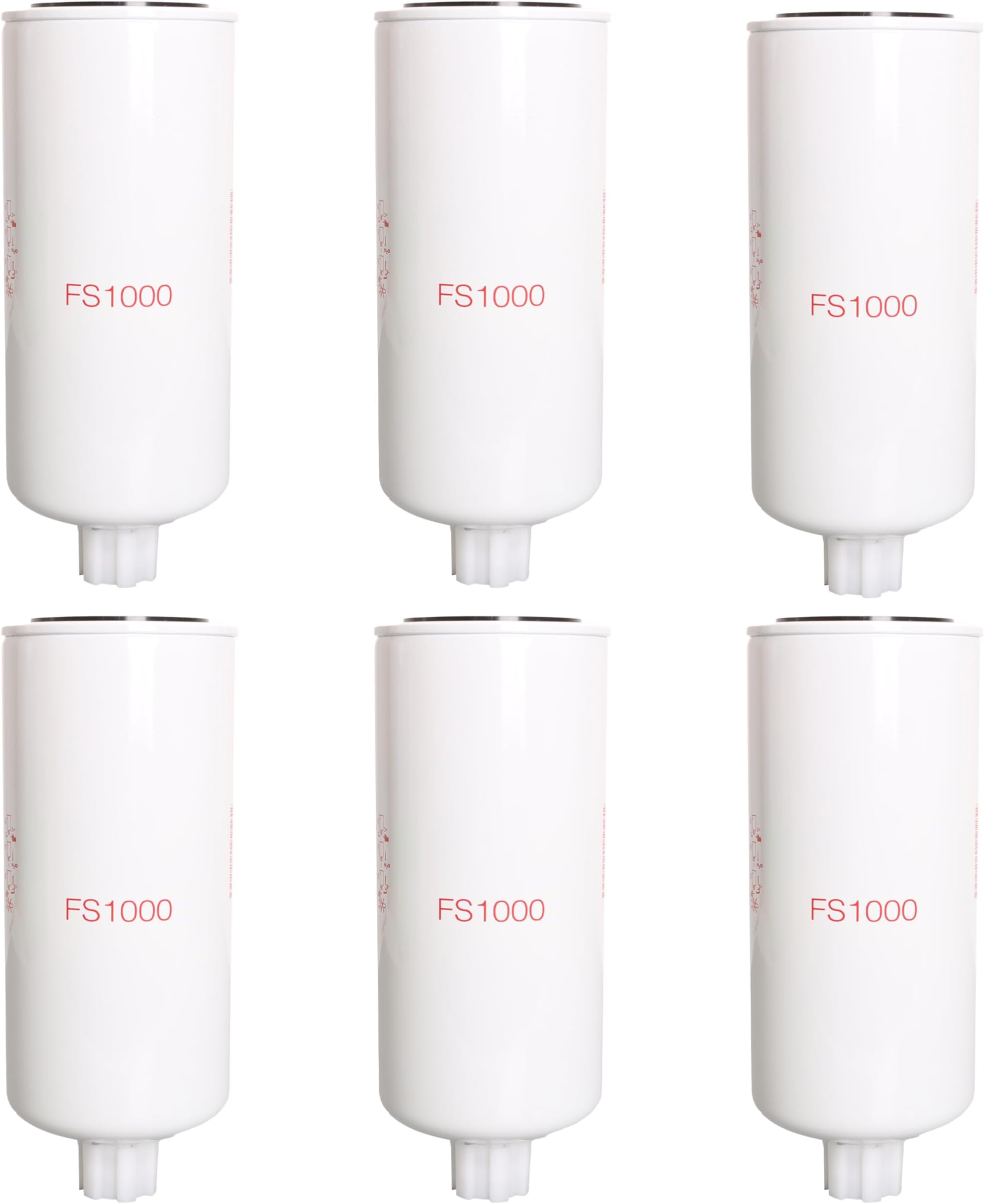 Amazon.com: 6 Pack Fuel Water Separator Filter Fit for Fleetguard ...