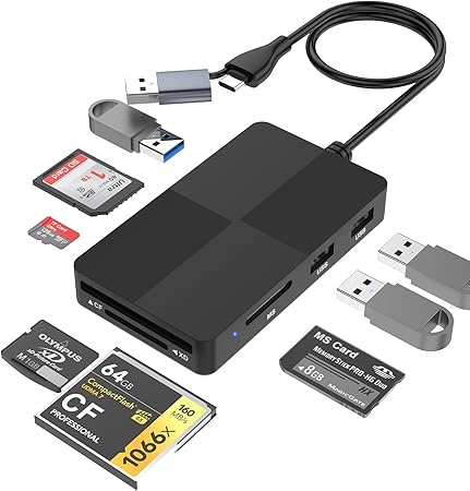 Amazon.com: Memory Stick Pro Duo Adapter, USB C + USB 3.0 Multi Card ...