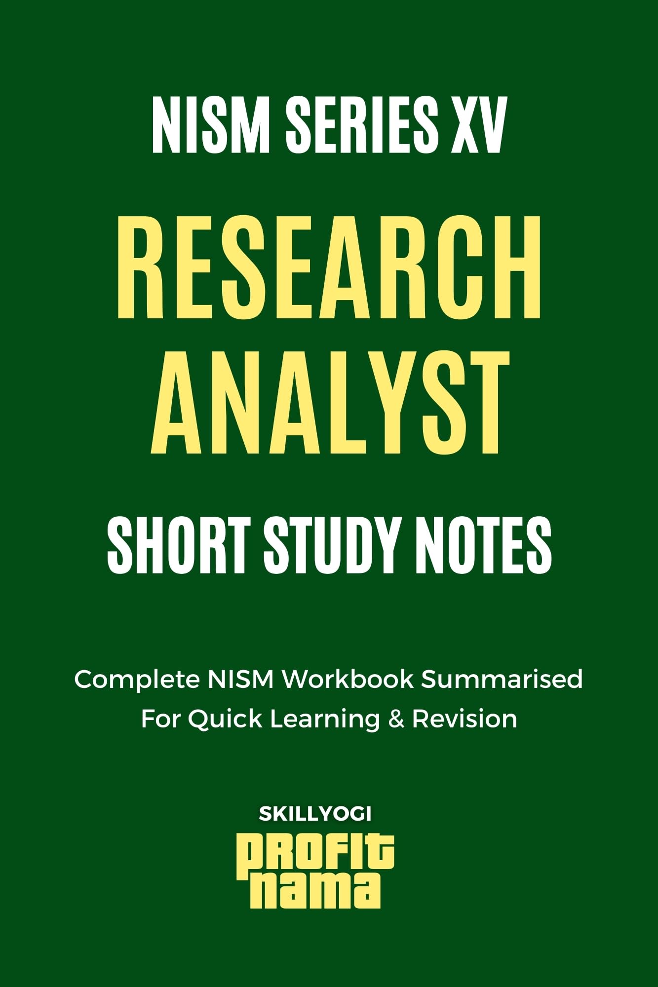 Buy NISM Research Analyst Book 2024 for Exam Preparation - Study Notes ...