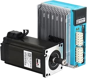 Motor de engranaje helicoidal de CC Nema34 3 fases 12N.m controlador de servomotor paso a paso ...