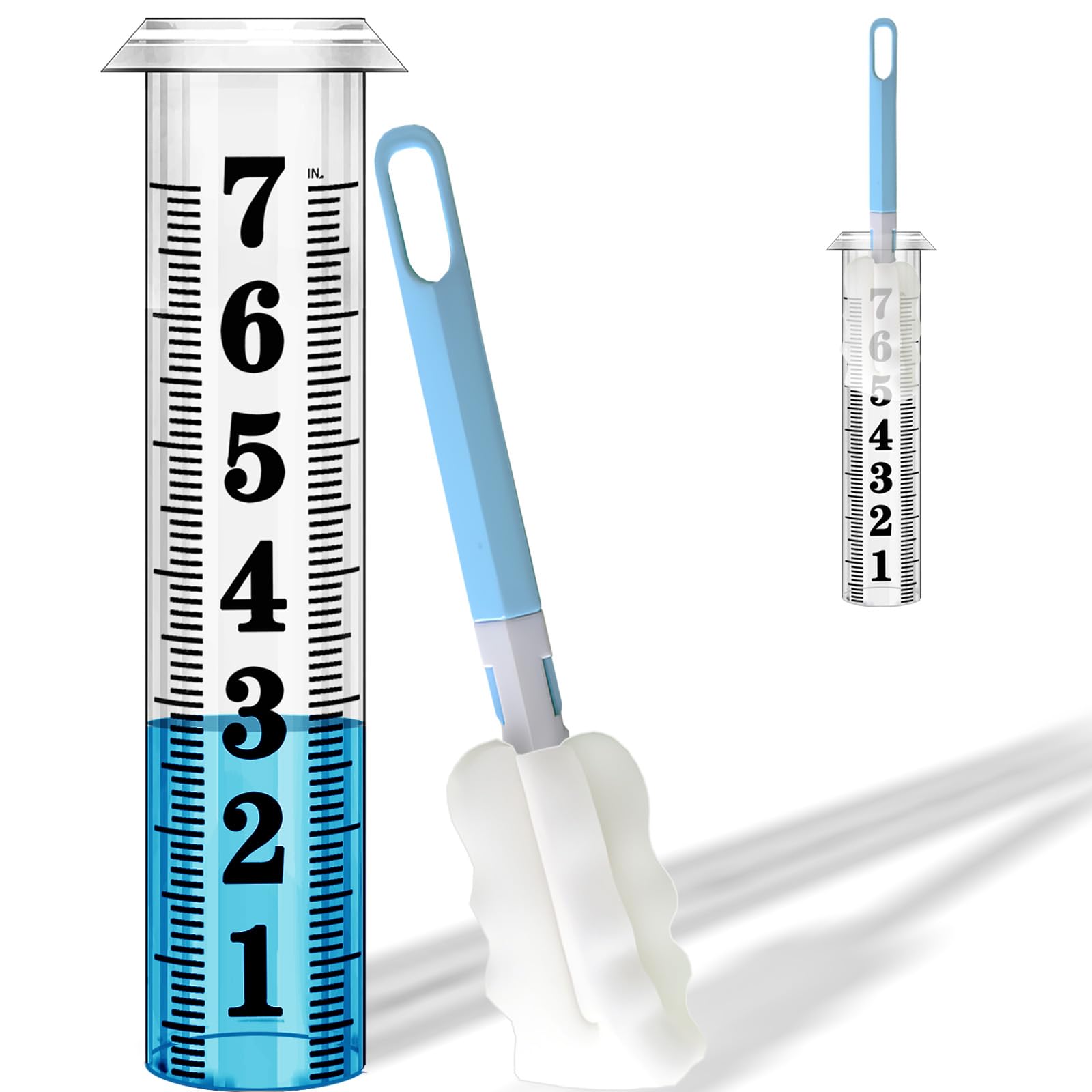 Amazon.com : Rain Gauge Replacement Tube,Accurate 7 inch Capacity Rain ...