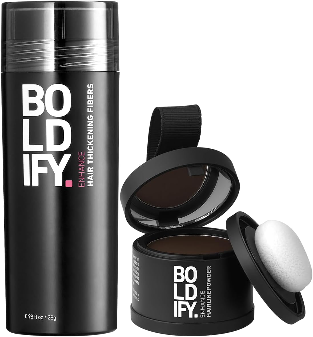 Amazon.com: Boldify Hairline Powder + Hair Fiber (Dark Brown): bundle ...