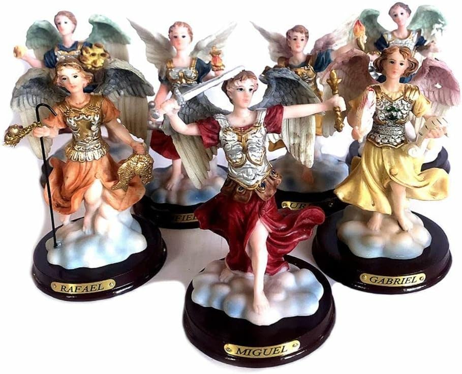 Amazon.com: Love's Gift 6 Inch Seven Archangels Estatua New Coming ...