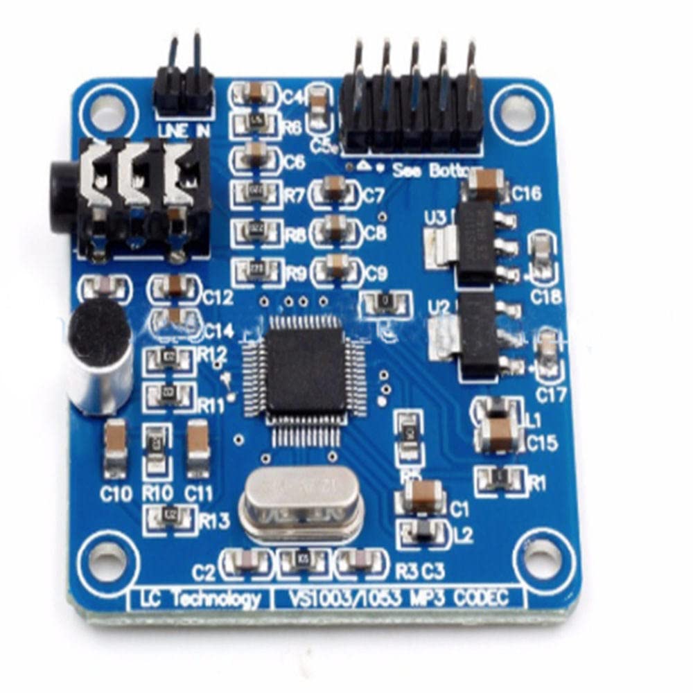 Amazon.com: VS1003B VS1053 MP3 decoding Module Microphone Head STM32 ...