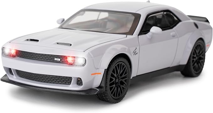 Amazon.com: BDTCTK 1/32 Dodge Challenger Hellcat Model Car, Zinc Alloy ...