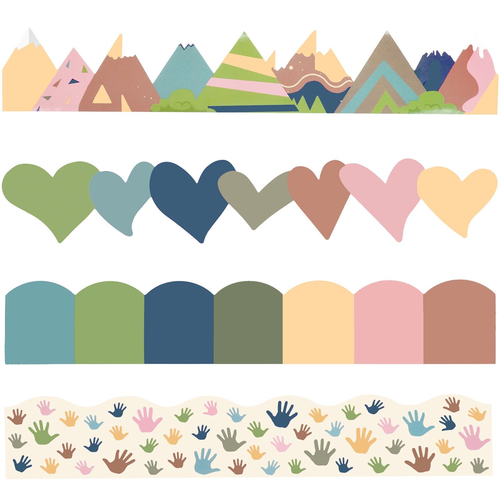 Snapklik.com : WEDTYGH 91.8ft Boho Bulletin Board Borders Self-Adhesive ...