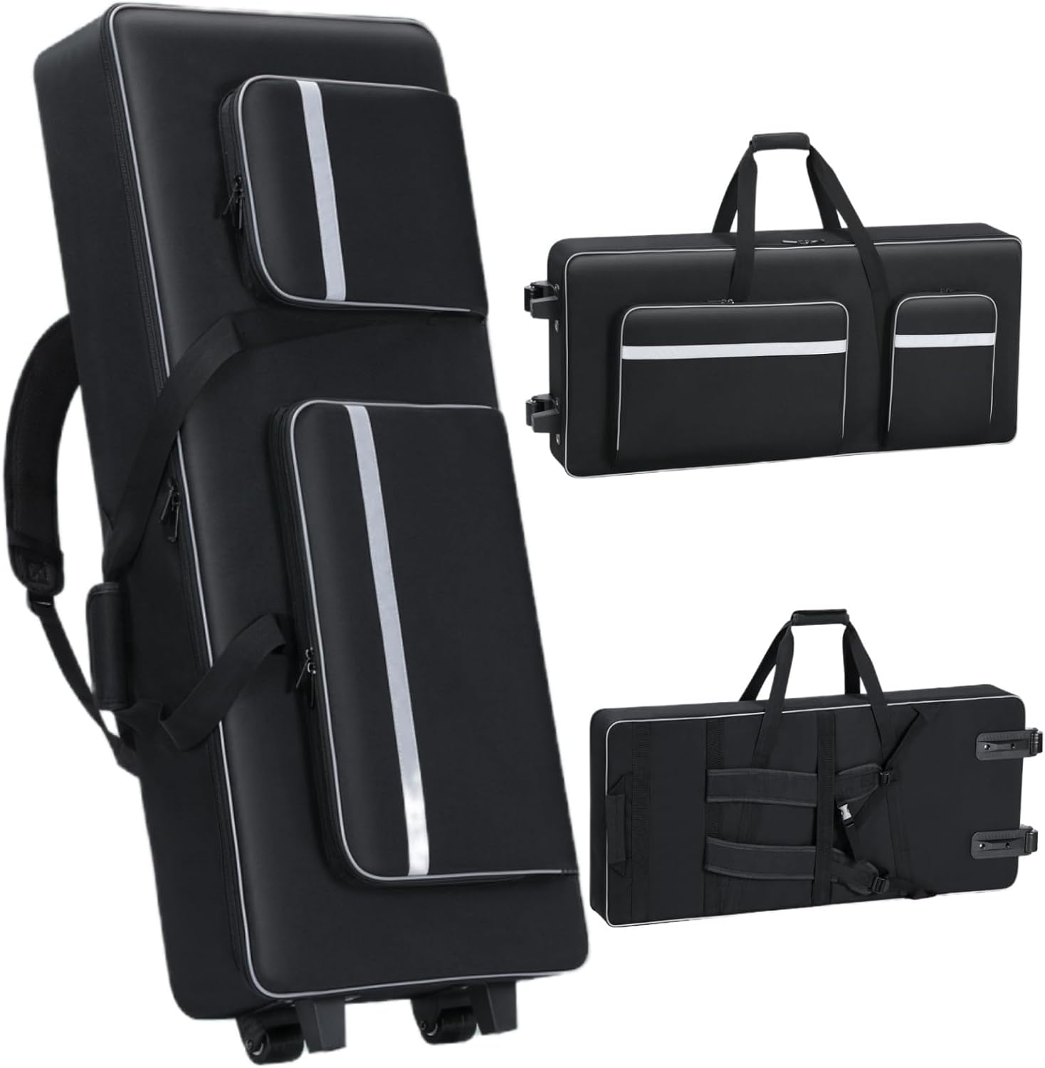 Amazon.com: Cxinesbag 49 Key Keyboard Case with Wheels (36.6"x14.9"x4.7 ...