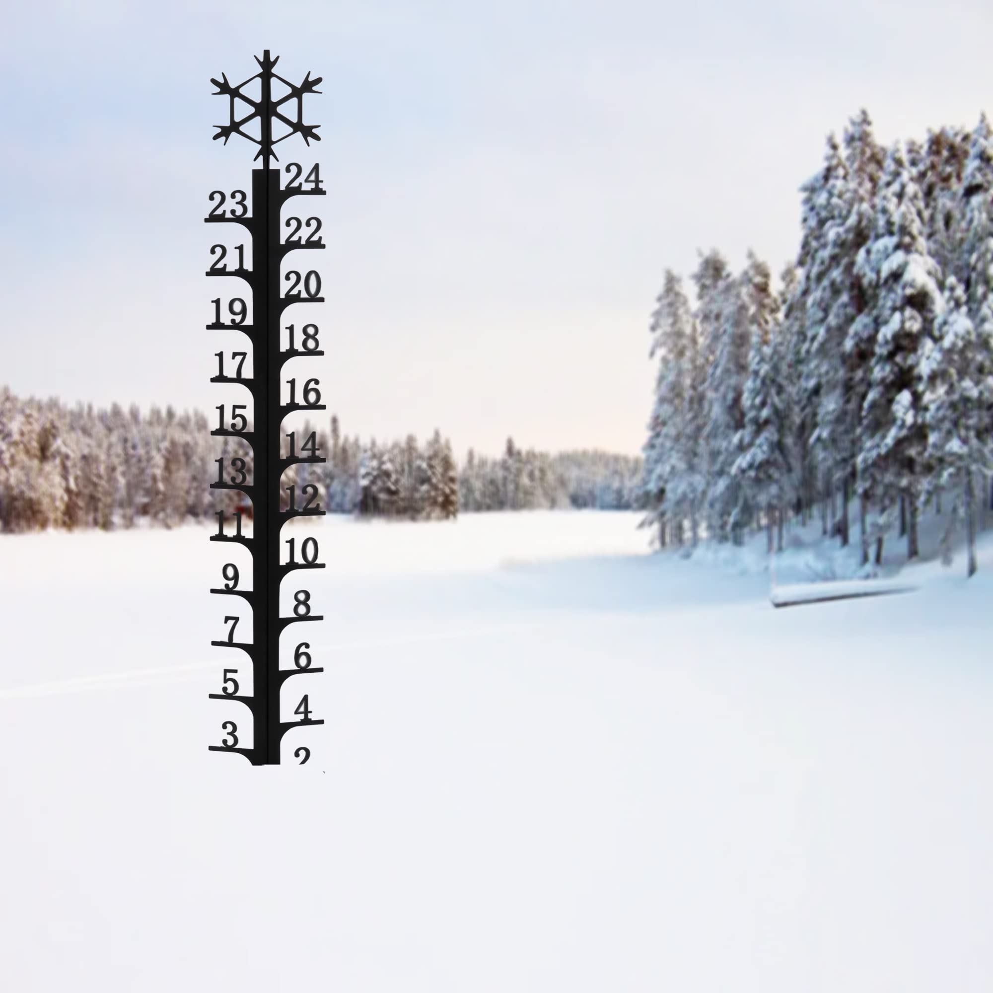 Snapklik.com : Snow Gauge Outdoor, 24 Inch Snowfall Measuring Gauge ...