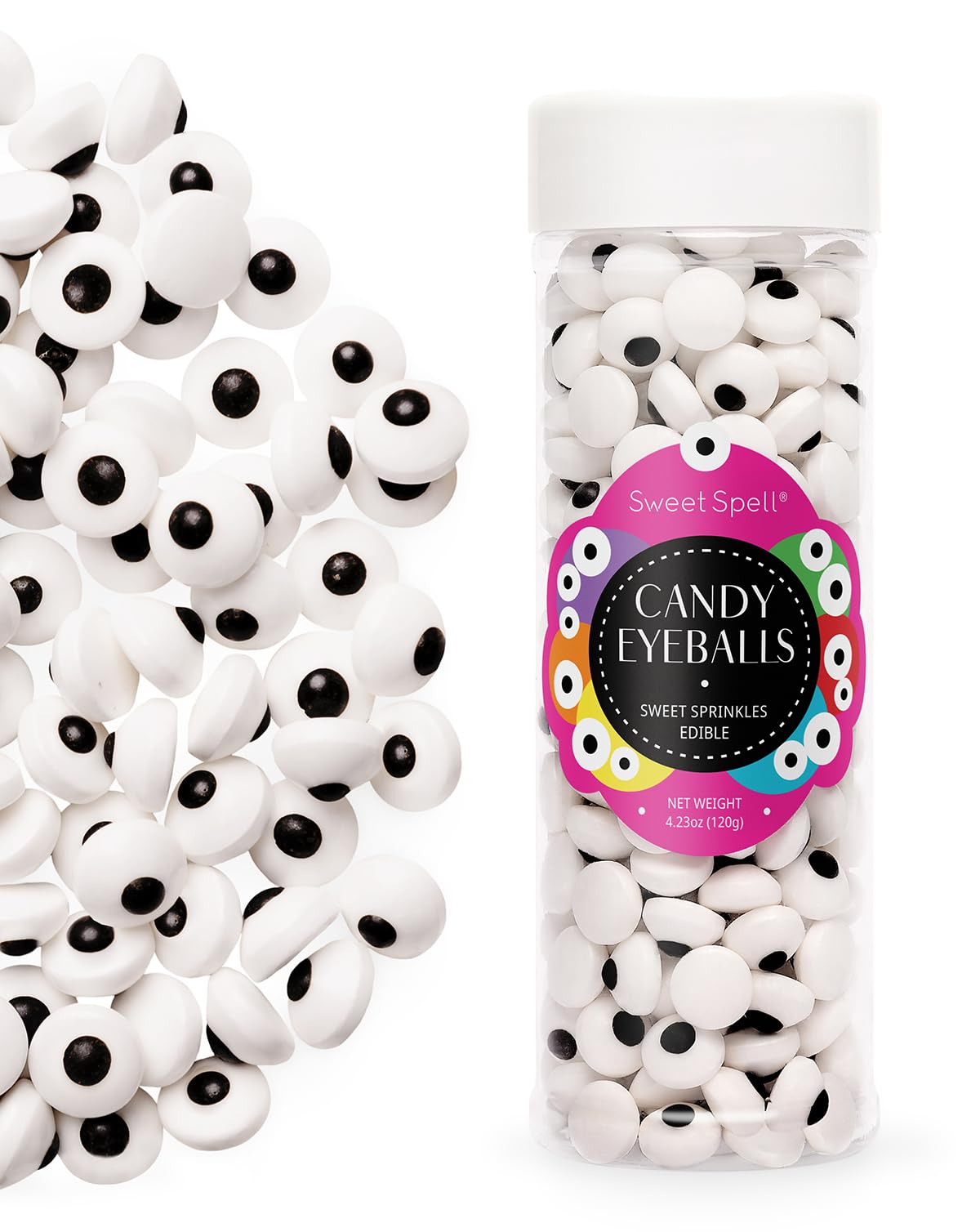 Amazon.com: Sweet Spell Candy Eyeballs - 260 Edible Candy Eyes ...
