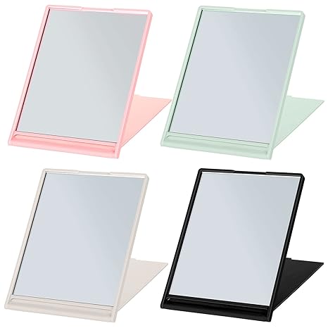 Amazon.com: 4 Pcs Small Folding Travel Mirror Rectangle Compact Mirror ...