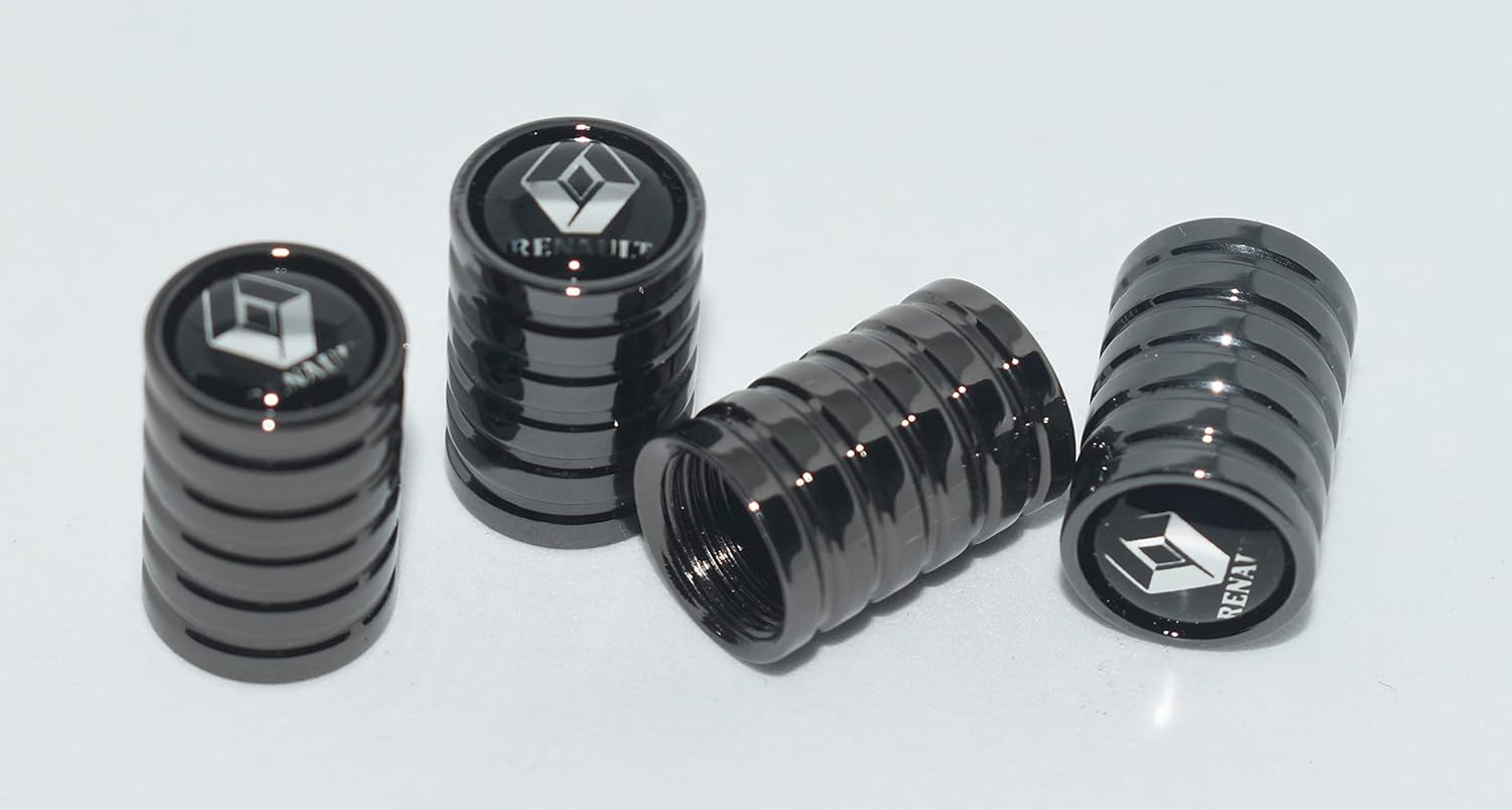 Rich Car Tyre Air Caps for Renault Cars (Black A) : Amazon.in: Car ...
