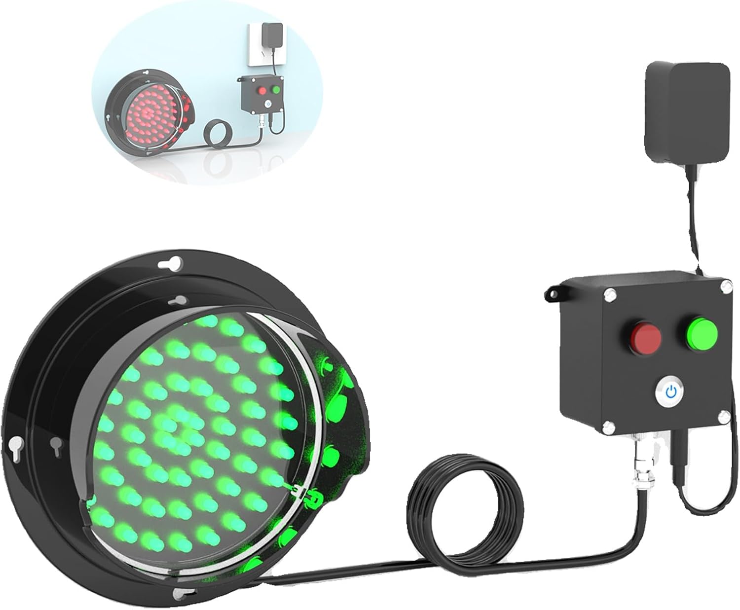 Amazon.com: Red/Green Two-Color Light Traffic Signal Light, Industrial ...