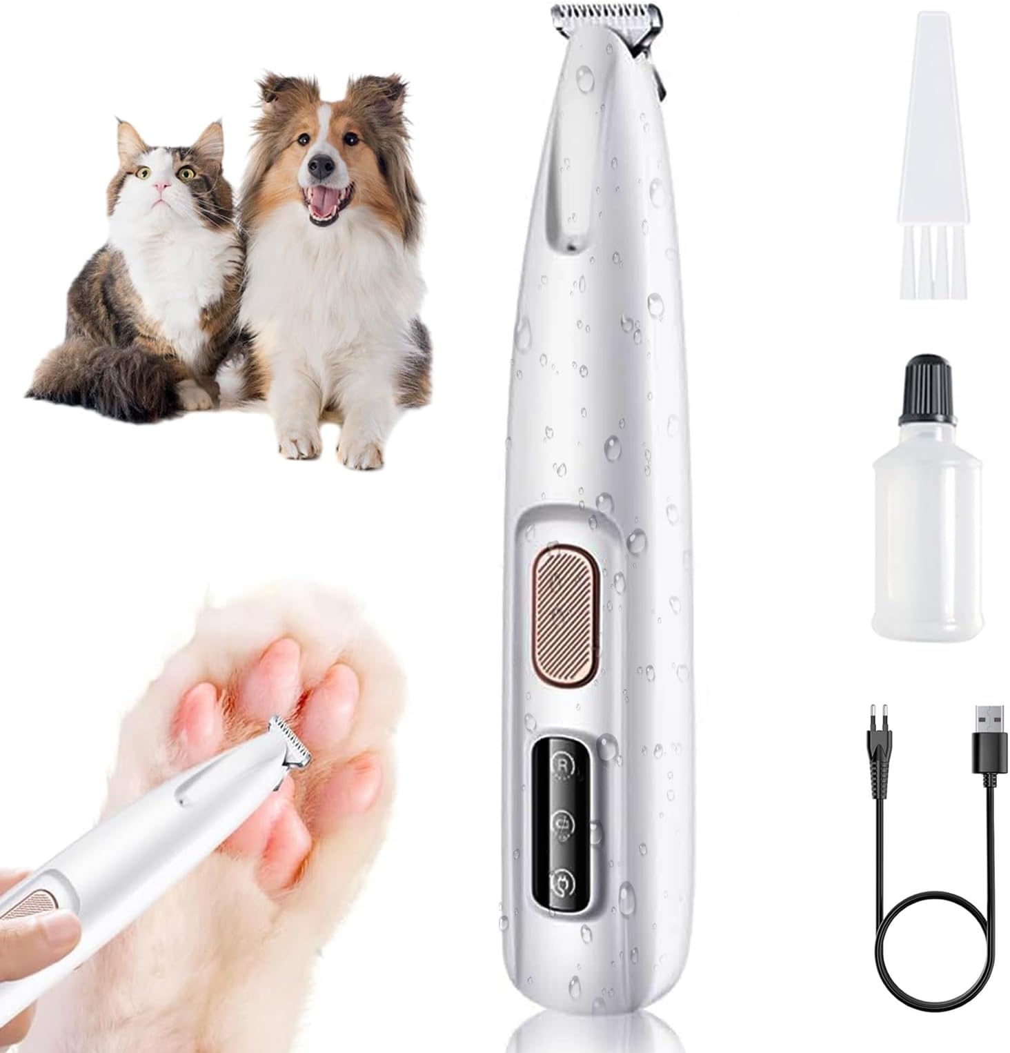 Amazon.com: saffory Dog Paw Trimmer, Pet Claw Trimmer with LED Light ...