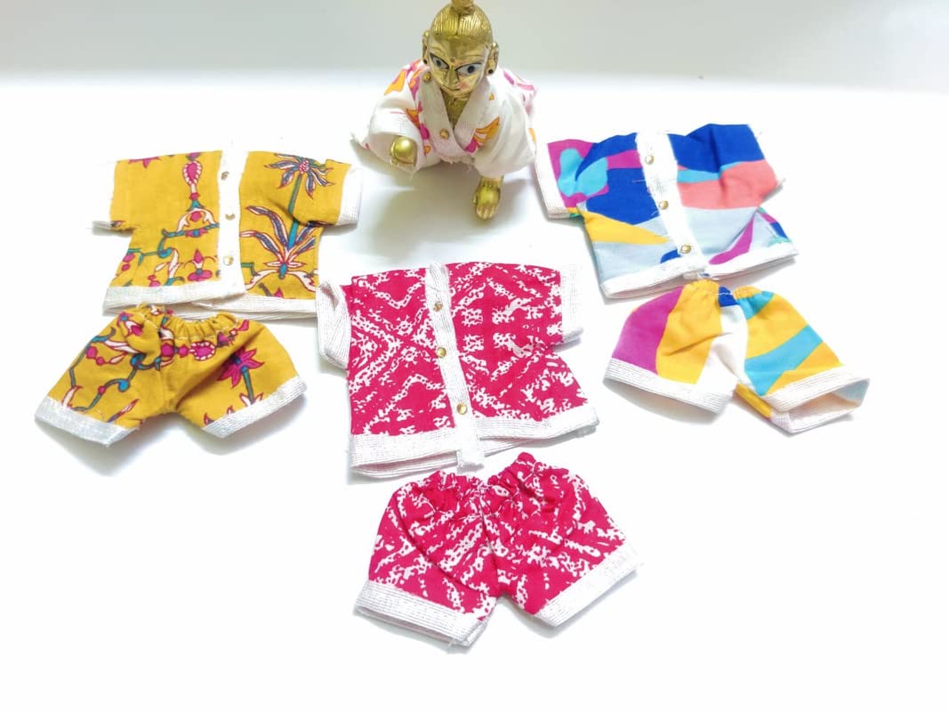 Laddu Gopal Dress/Laddu Gopal Inner Suit/Gopal Ji Nicker T.Shirt (Set ...