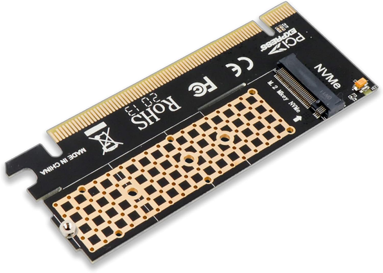 upHere NVMe M.2 SSD (M-Key) vers carte d'extension PCIE X16, support M ...