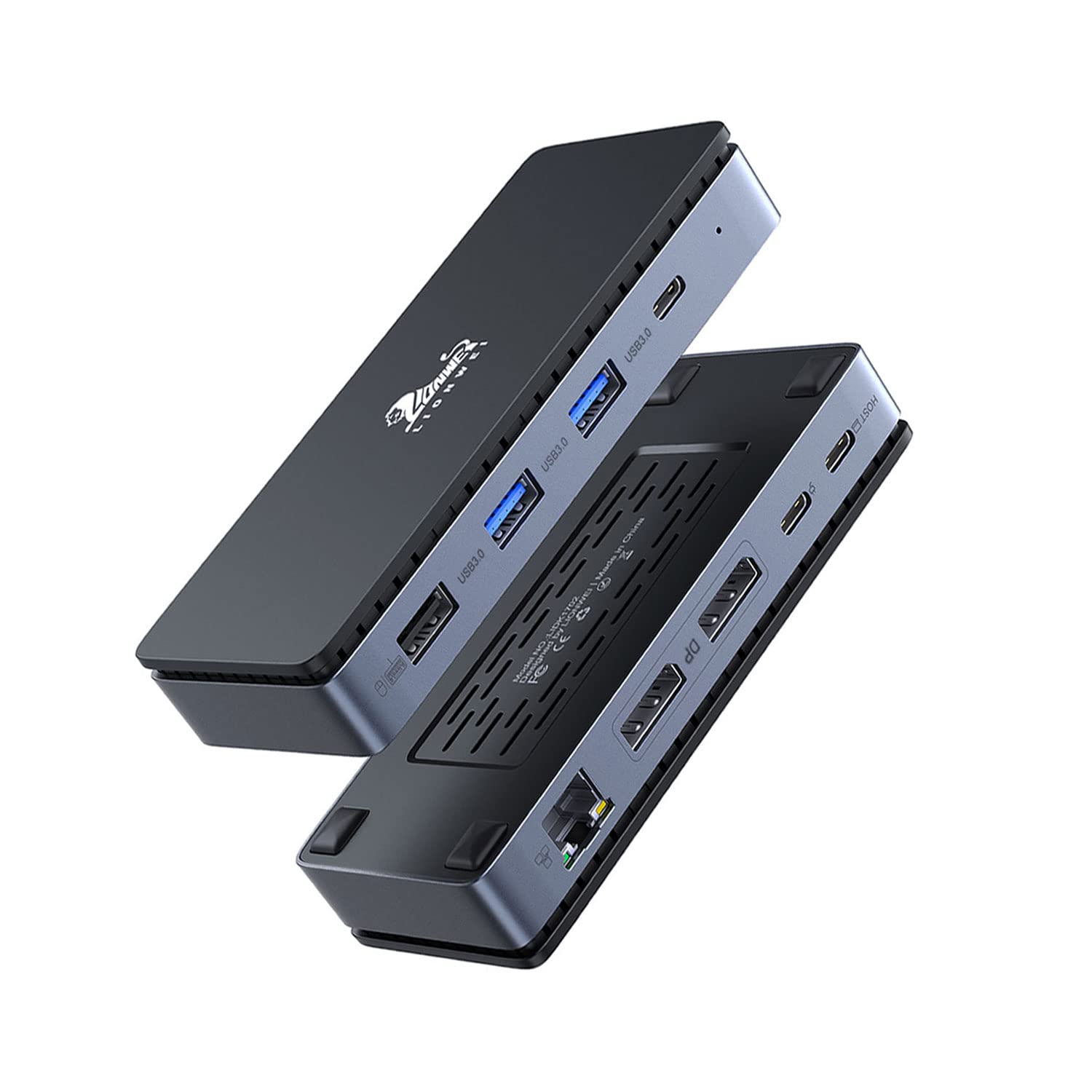 Amazon.com: USB C Dock Dual DisplayPort 4K@60hz Dual Monitor Docking ...