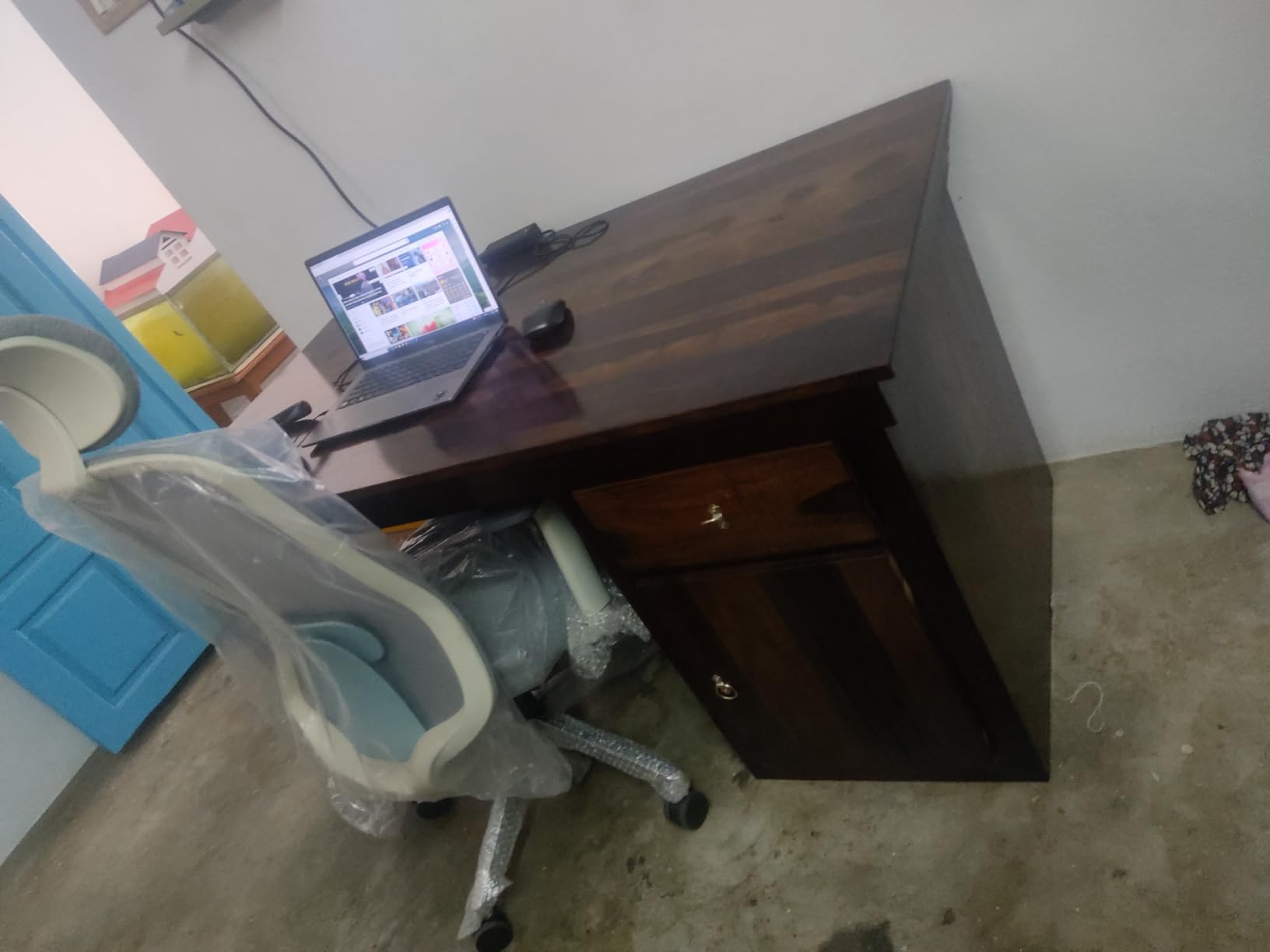 wopno Furniture Pure Sheesham Wooden Study Desk Computer Laptop Table ...