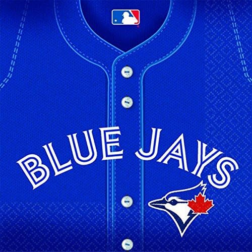Amazon.com: Toronto Blue Jays Luncheon Paper Napkins (Pack of 36) - 6.5 ...