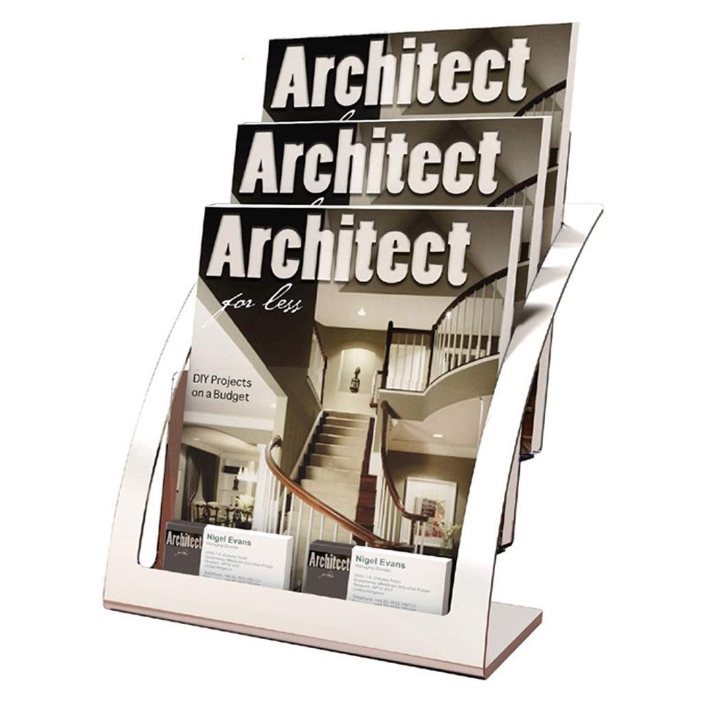 Shelf A4 Display Stand Display Stand Three Tier Desktop Data ...