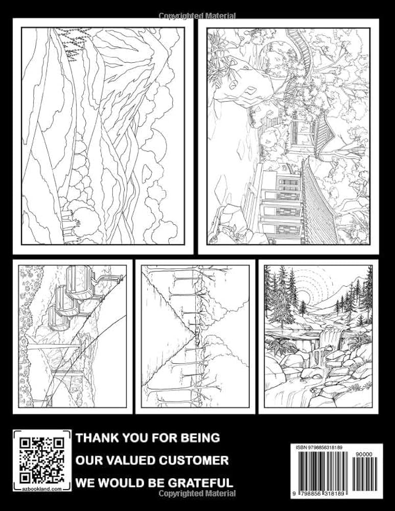 nature scapes coloring pages