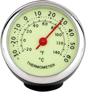 SUOYATE Small Round Thermometer Stick-on Temperature ℃/ °F Display for ...