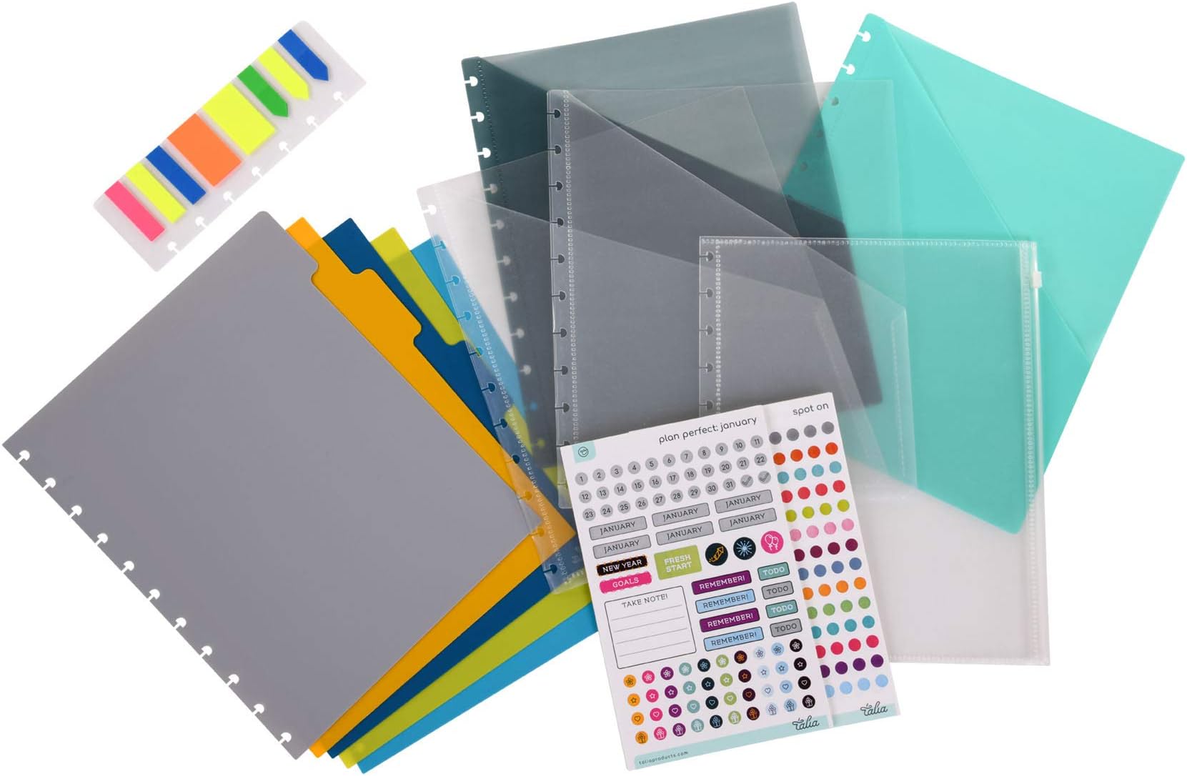 Amazon.com : Talia Discbound Notebook Refills (Letter (8.5in x 11in ...