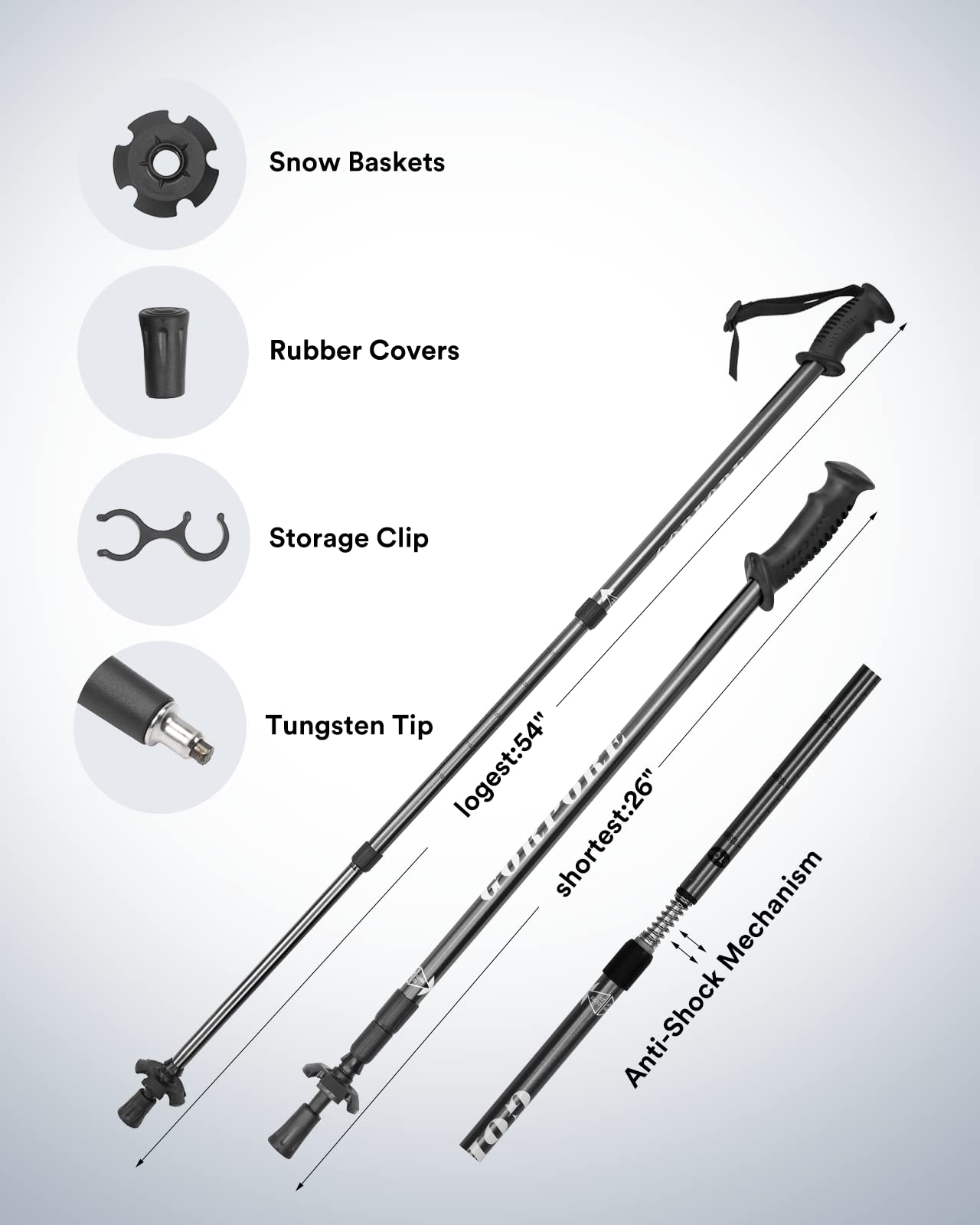 Snowshoes for Women Men Youth, 21/25/30 Inches Lightweight Aluminum ...