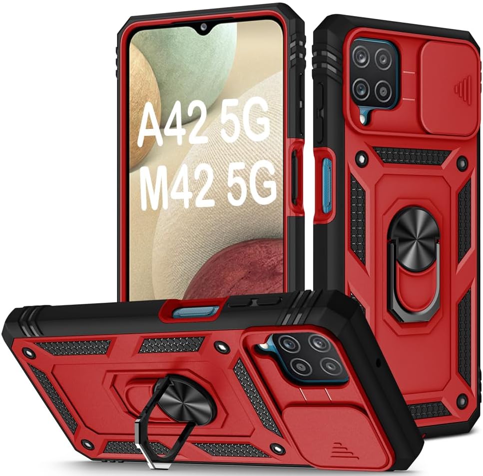 Amazon.com: PASNEW for Samsung Galaxy A42 5G Case,Galaxy M42 5G Case ...