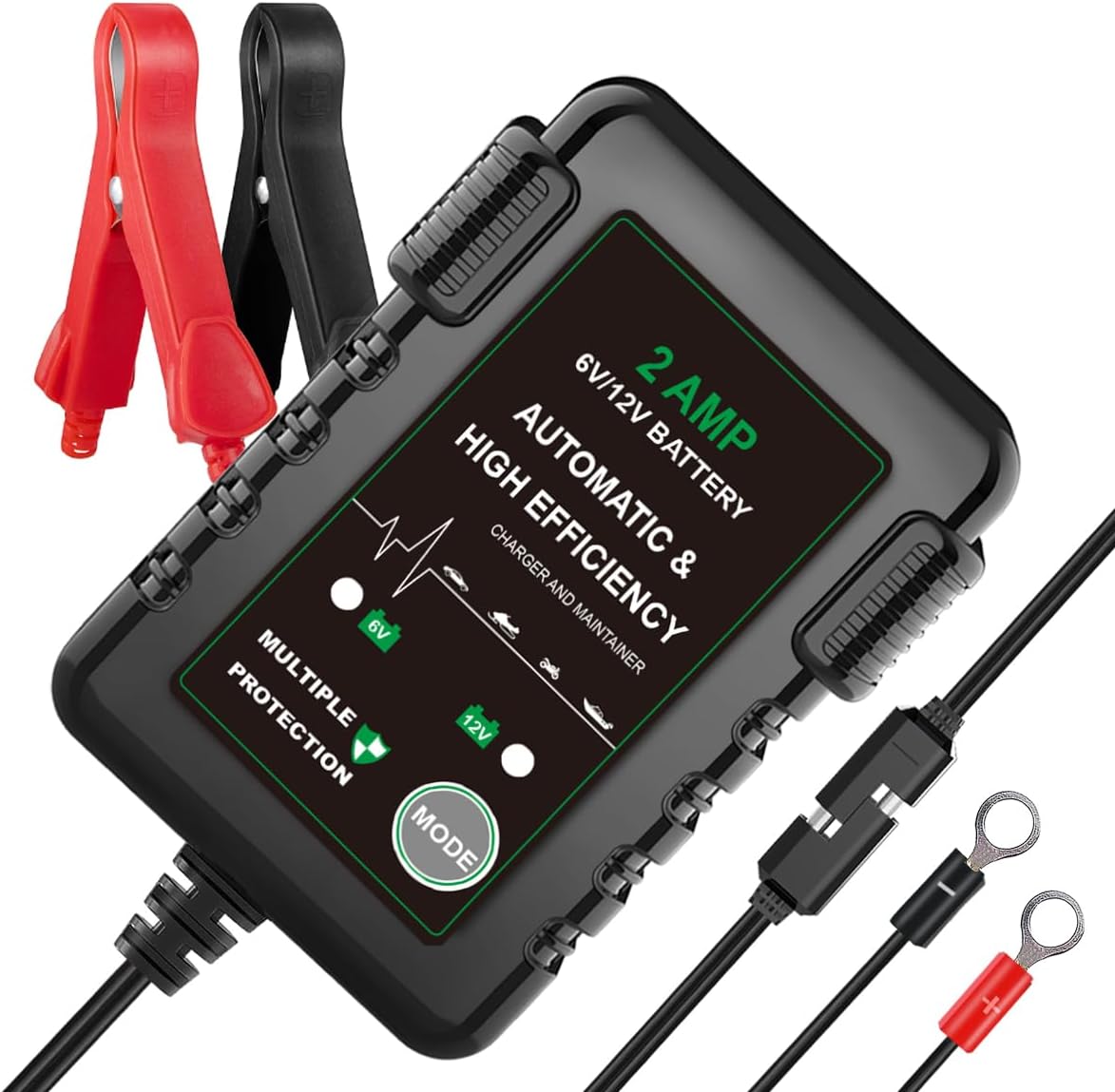 HOYOA Chargeur de batterie de voiture 12 V 2 A - Chargeurs de batterie ...