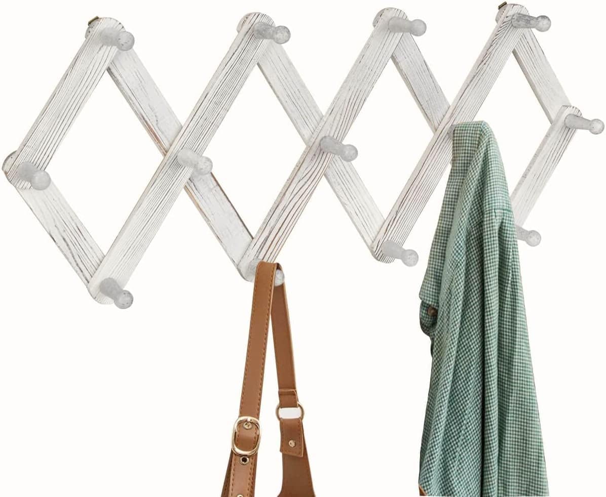 Amazon.com: RAM-PRO Accordion Style Wood Expandable Rack Hat, Cap, Belt ...