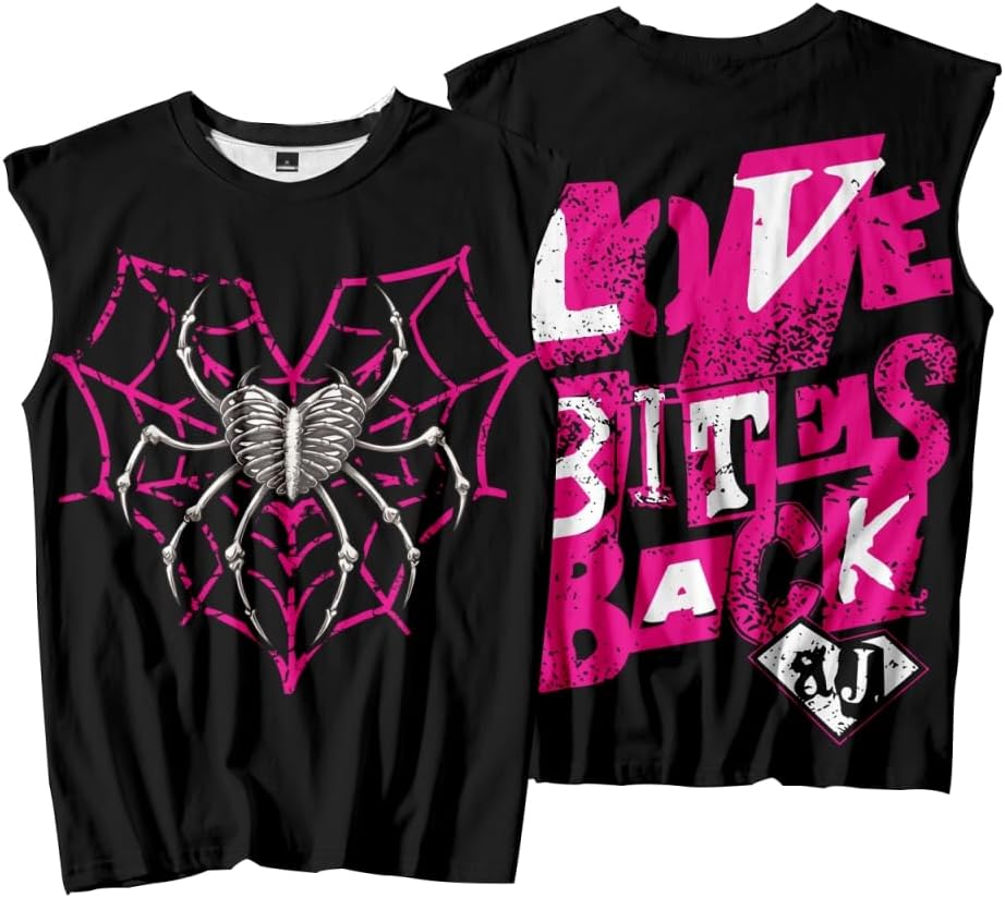 Amazon.com: AJ Lee Love Bites Back Merch Sleeveless T-Shirts Tank Tops ...