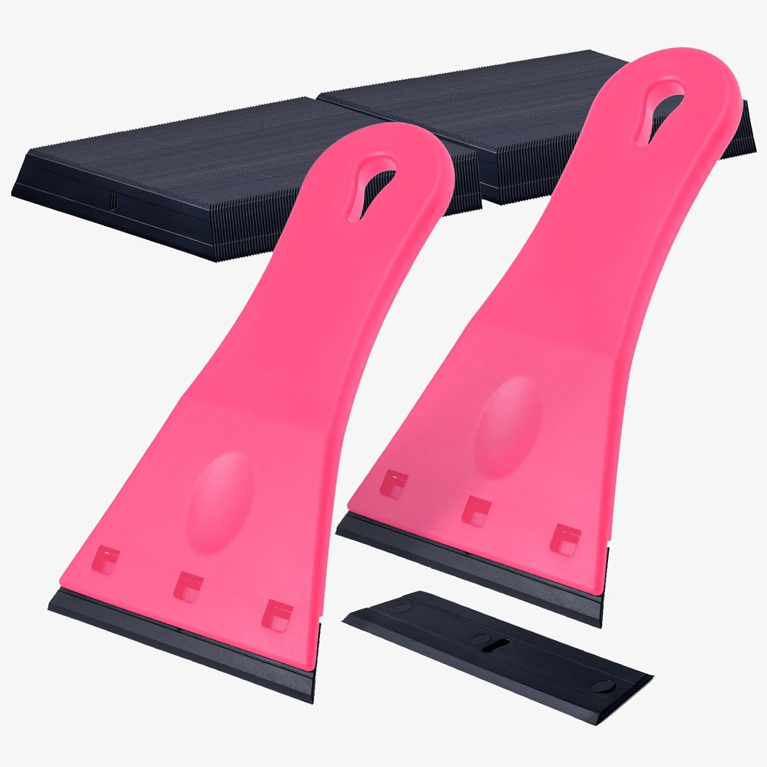 Amazon.com: FOSHIO 2-Pack Razor Blade Scraper With 100pcs Single Edge ...