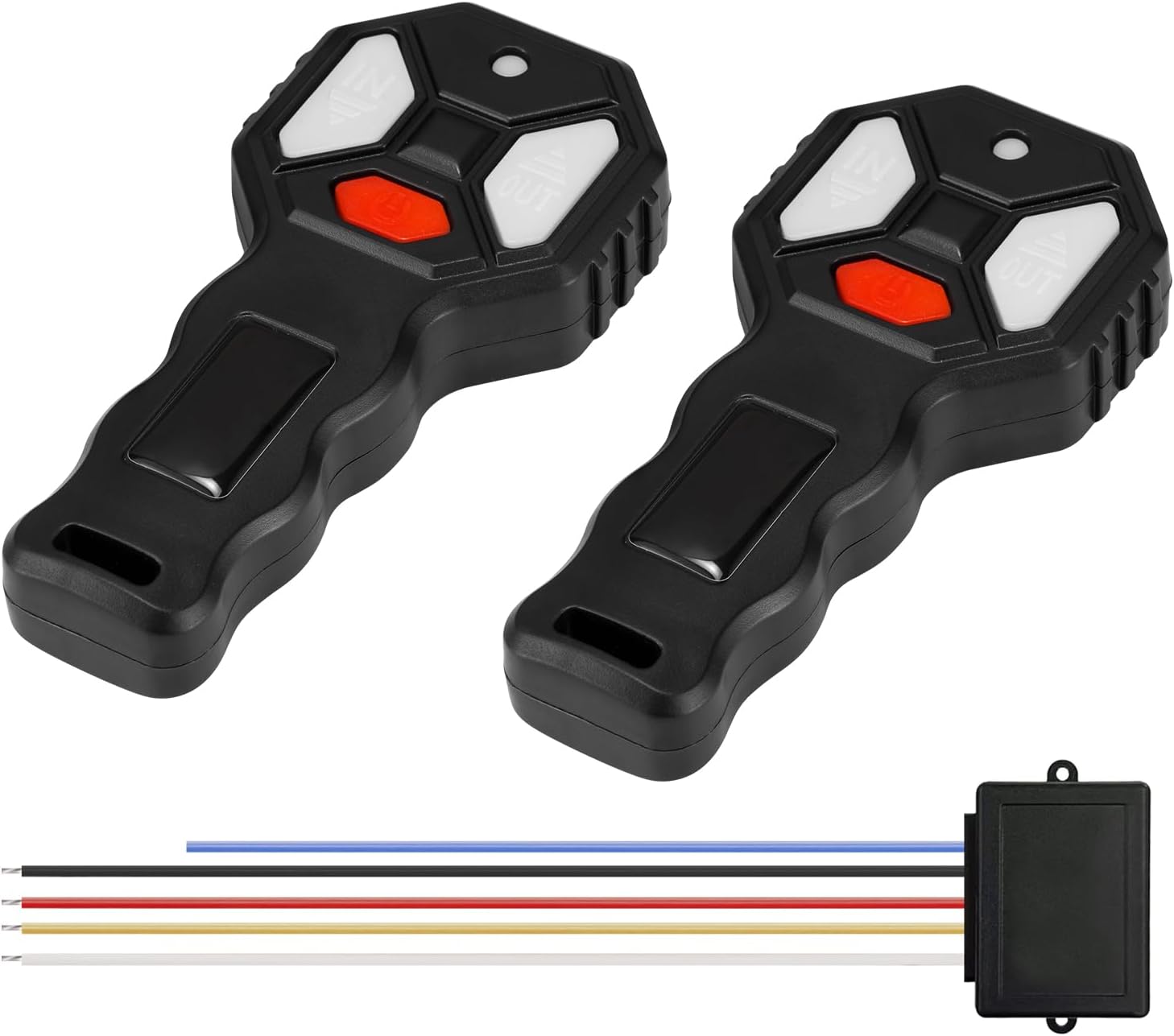 Amazon.com: FIERYRED Wireless Winch Remote Control Kit, 12V 24V ...