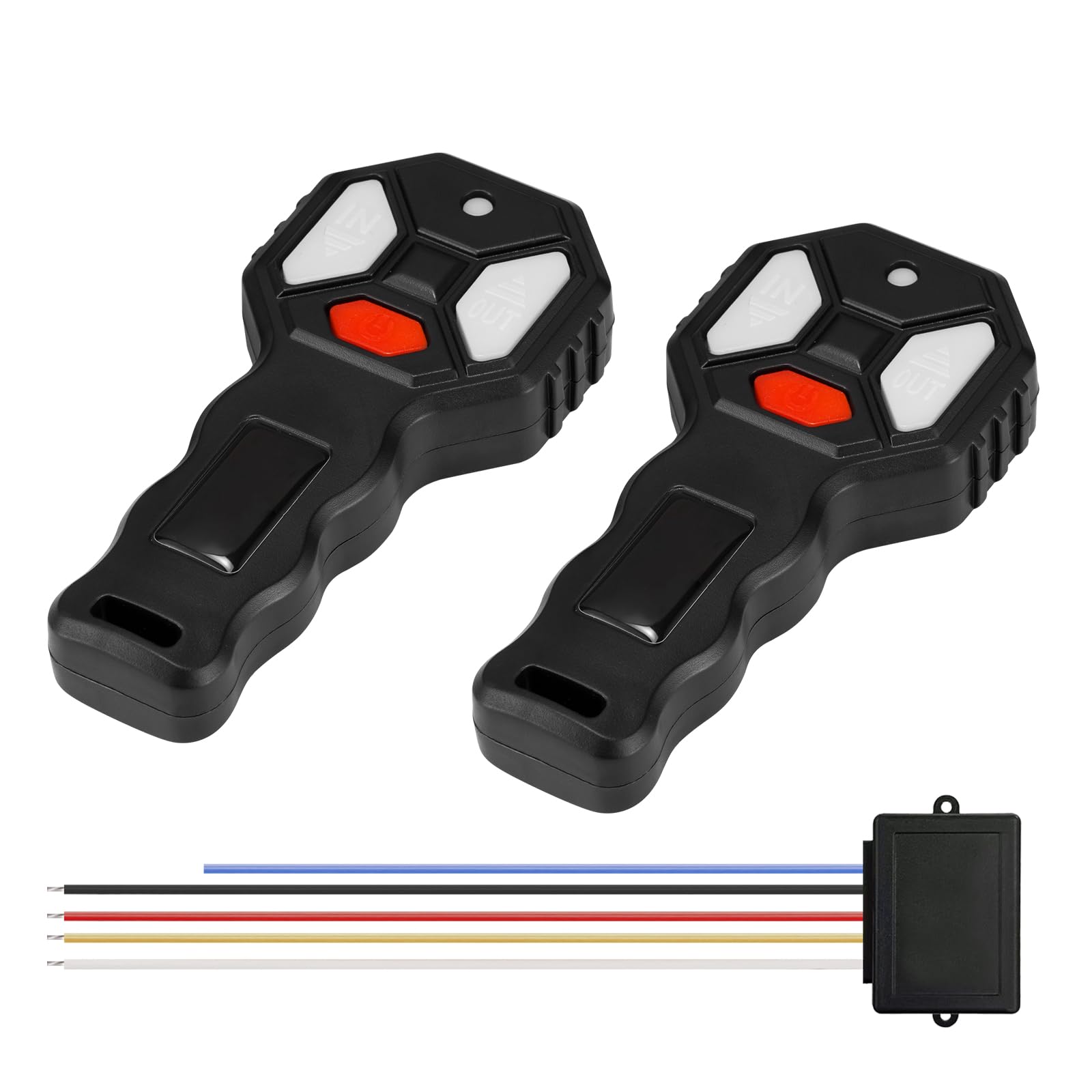 Amazon.com: FIERYRED Wireless Winch Remote Control Kit, 12V 24V ...