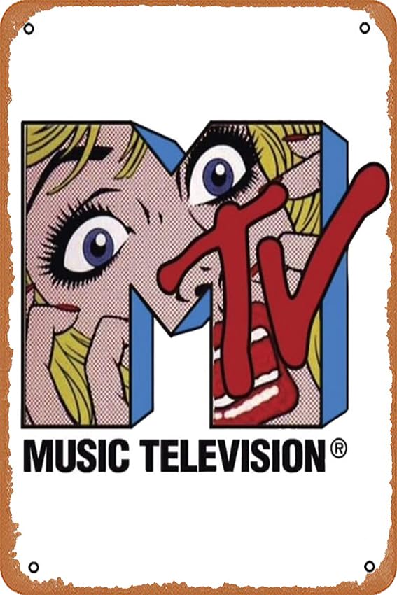 Amazon.com : muecddoa i Want My MTV Poster 12" X 8" Vintage Metal Tin ...