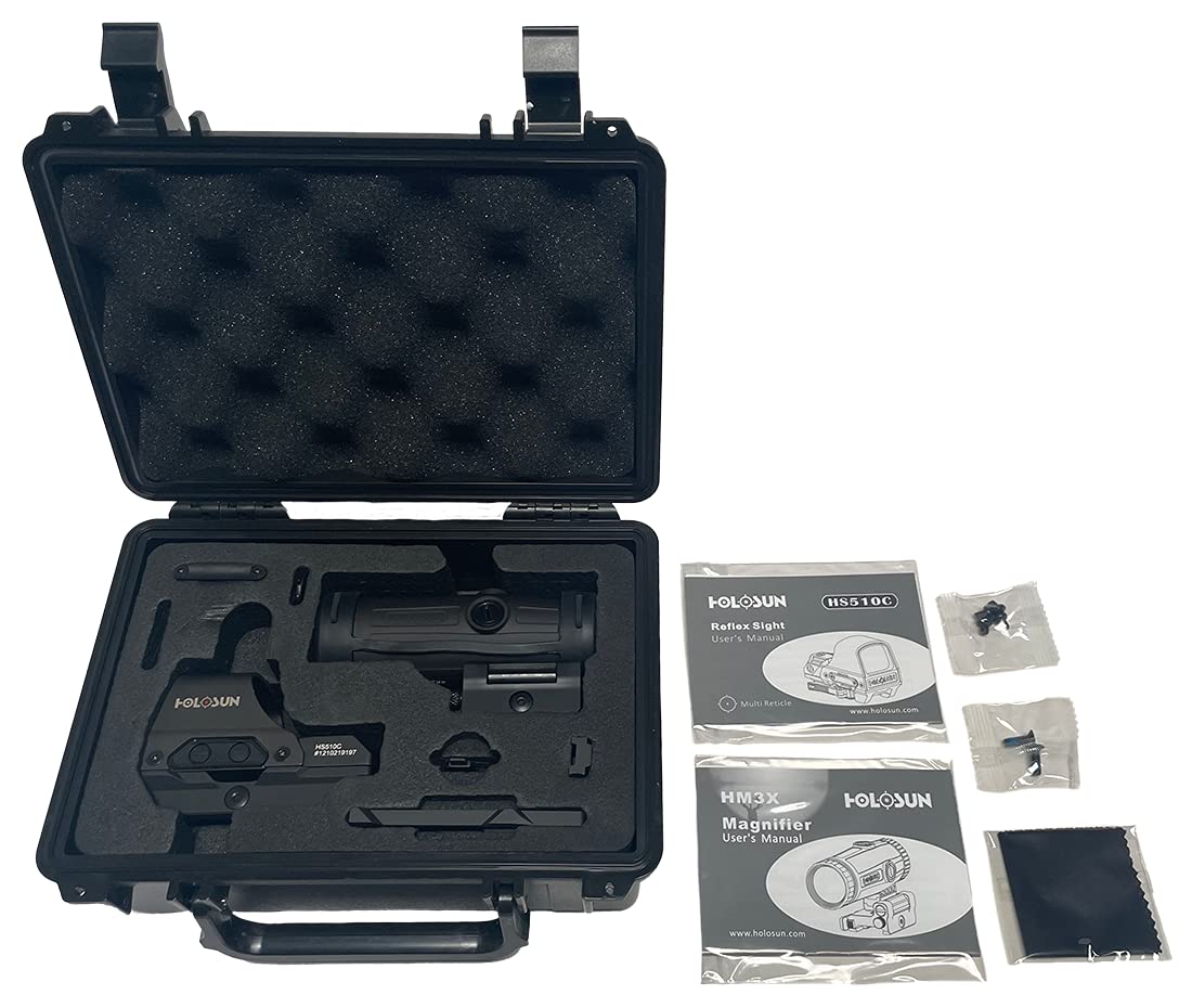 Buy HOLOSUN - HS510C Reflex Red Dot and HM3X 3X Magnifier Combo Set ...