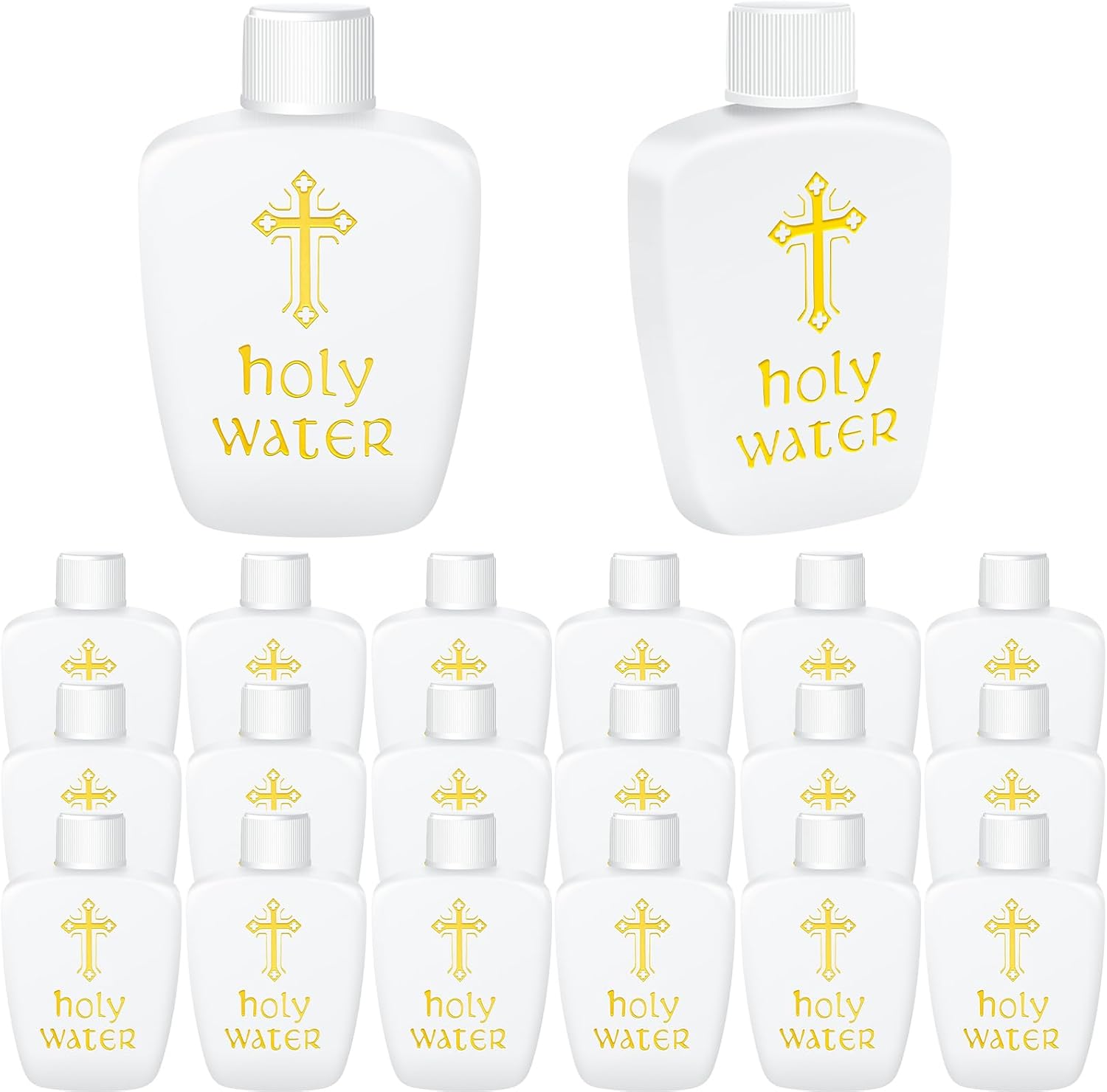 Amazon.com: 20 Pieces Holy Water Container Bottles Plastic 2oz Holy ...