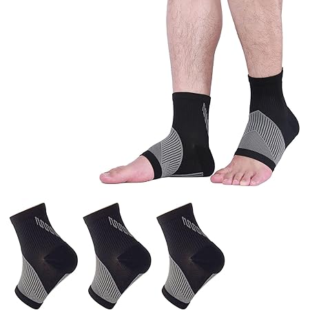 Amazon.com: 3Pairs Neuropathy Socks, Ankle Compression Sleeve for Men ...