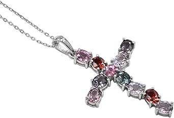 Amazon.com: Natural Multi Spinel 5X4 MM Oval Cut Gemstone Holy Cross ...