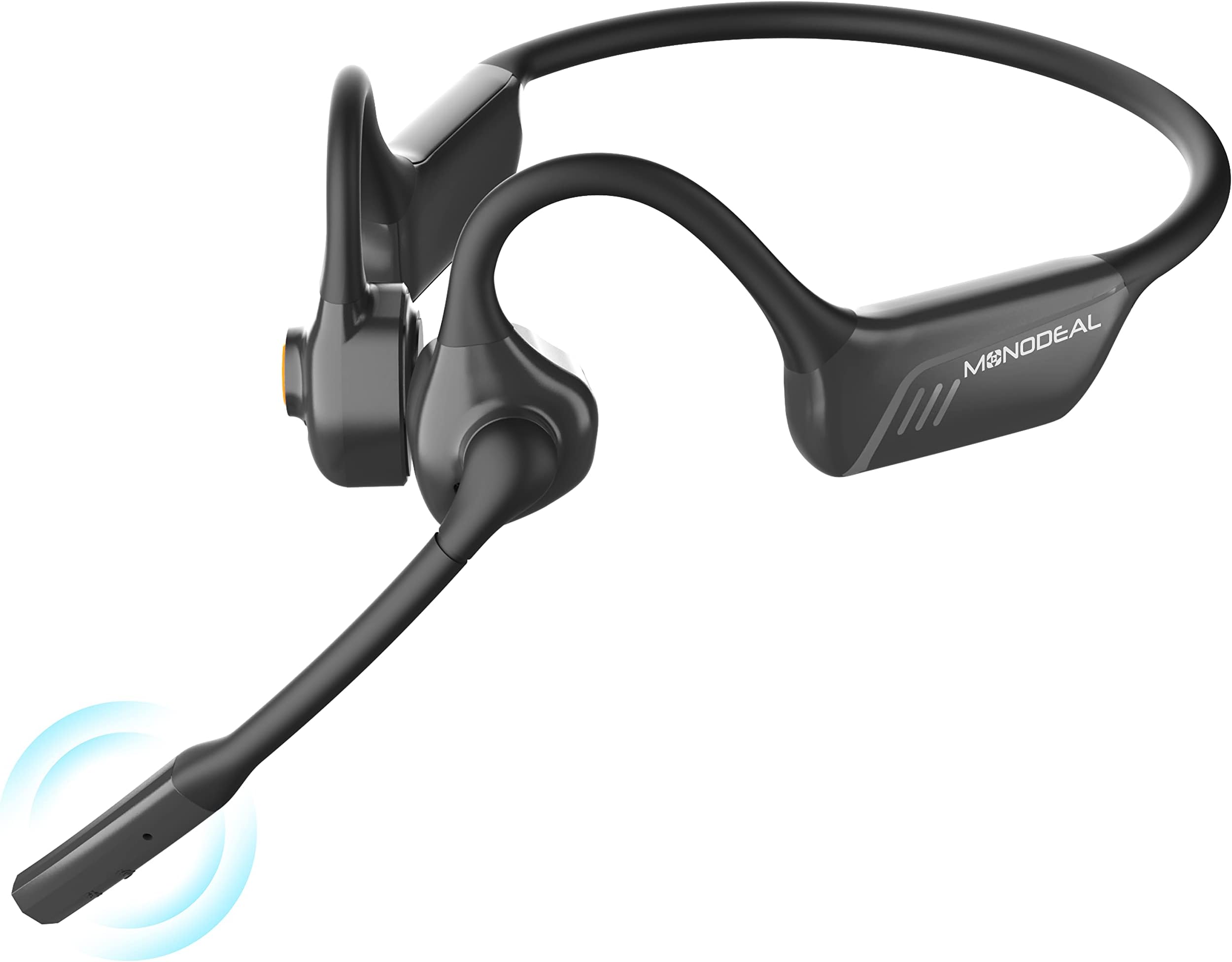 Amazon.com: MONODEAL Bone Conduction Headphones with Mic,Open Ear ...