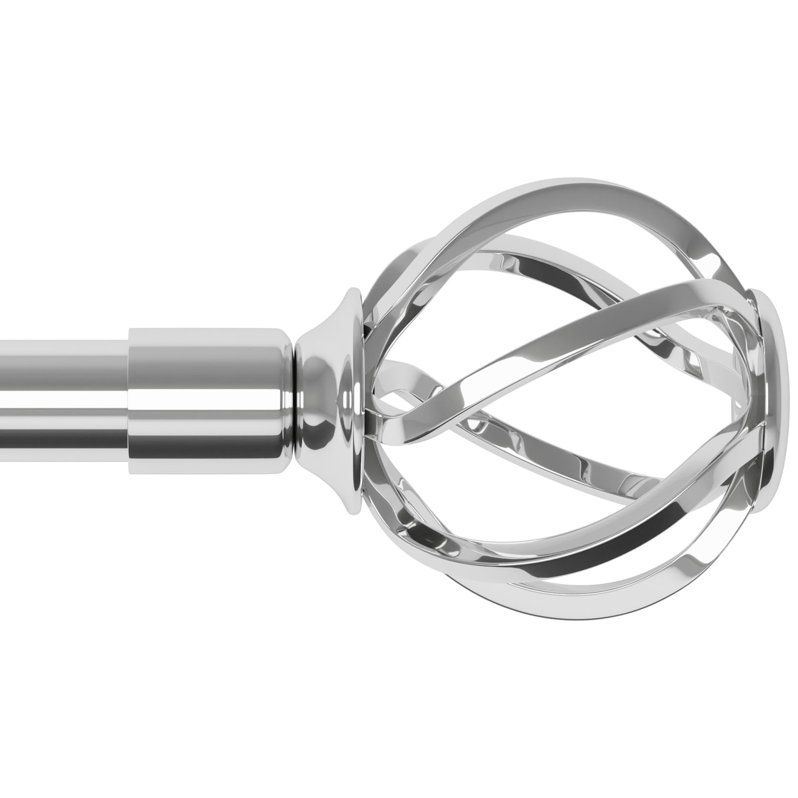 Amazon.com: Silver Curtain Rods for Windows 32-50 inch with Twisted ...
